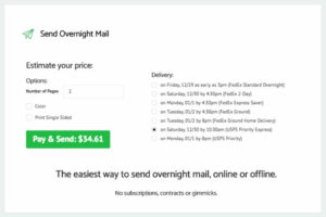 Send Overnight Mail Web app Review - Appiod.com